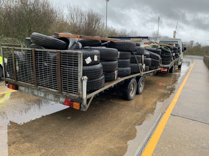 Van and Trailer with Insecure Load: Multiple Offences Reported